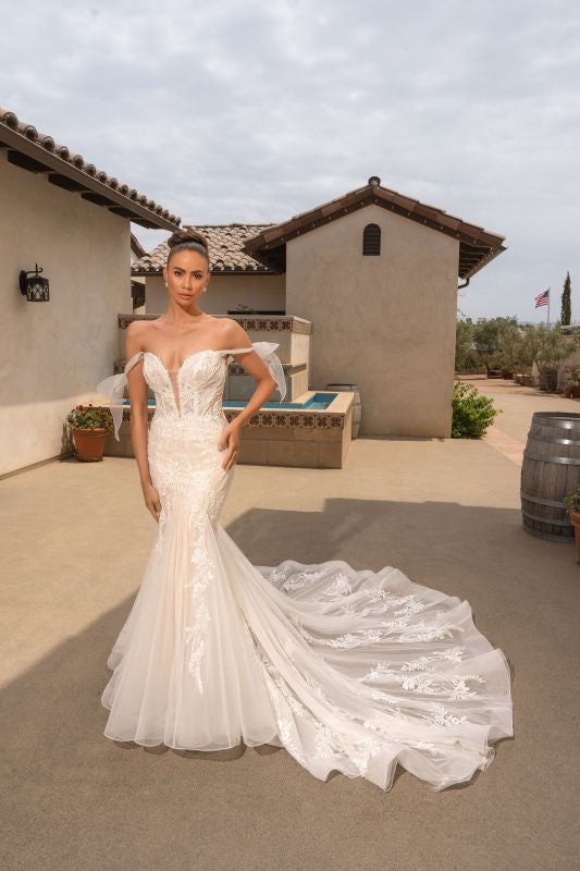 Size 18 Kitty Chen Couture Alexa Ivory/Toffee Gown – Bridal Sense