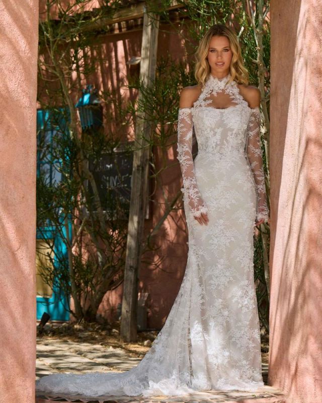 Size 16 L'amour LA26121SL Lucrezia Ivory Detachable Sleeves – Bridal Sense