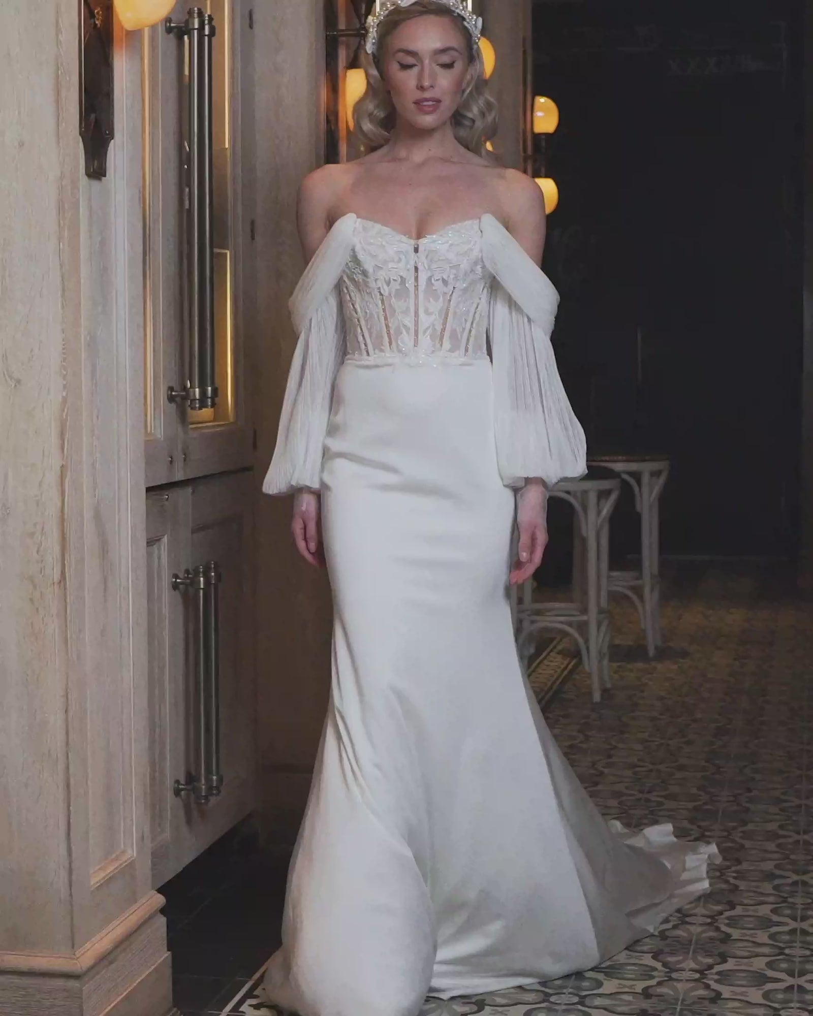 L'amour Size 8 LA22241 Afrooz Ivory Gown – Bridal Sense
